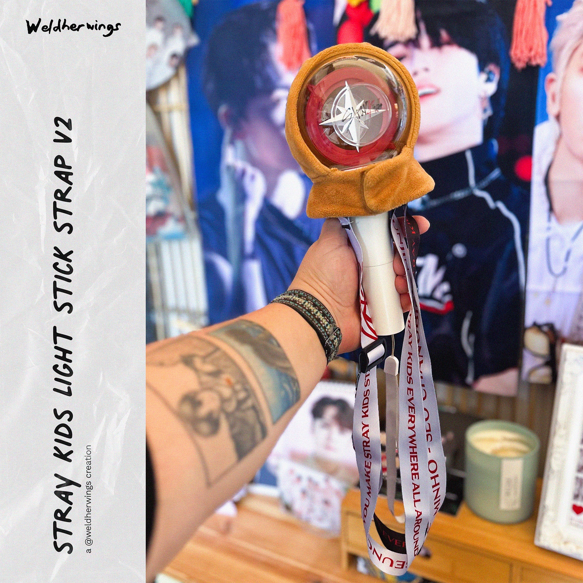 STRAY KIDS | Light Stick Strap v2 | weldherwings